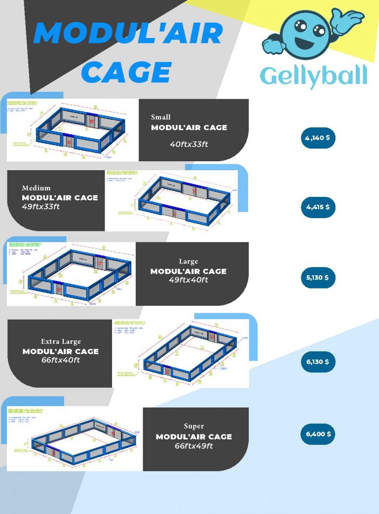 *Plan Ahead Orders* Modular Arena – Gellyball