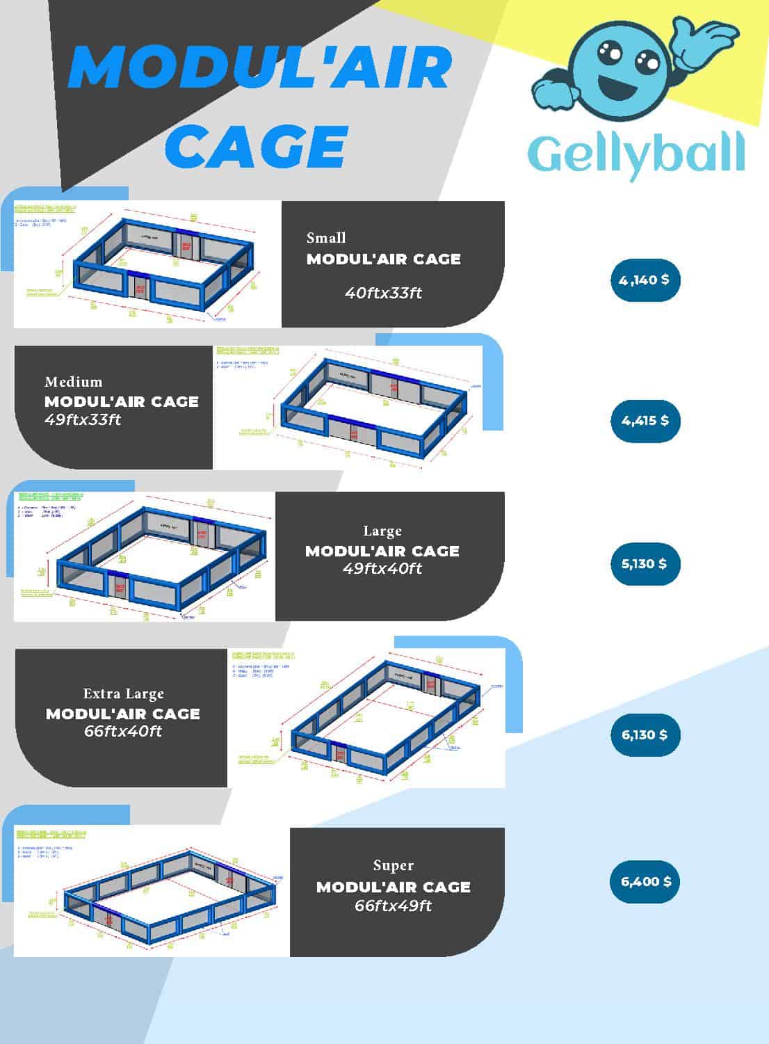 *Plan Ahead Orders* Modular Arena – Gellyball